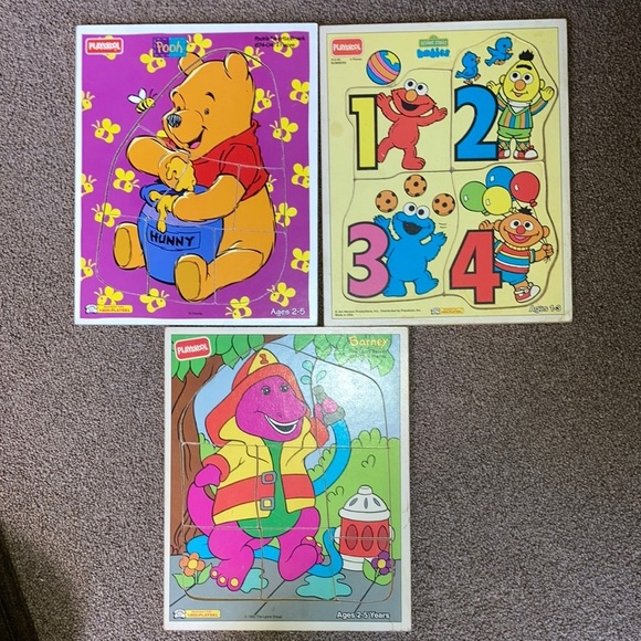 Playskool | Toys | Vintage Playskool Preschool Tray Puzzles | Poshmark